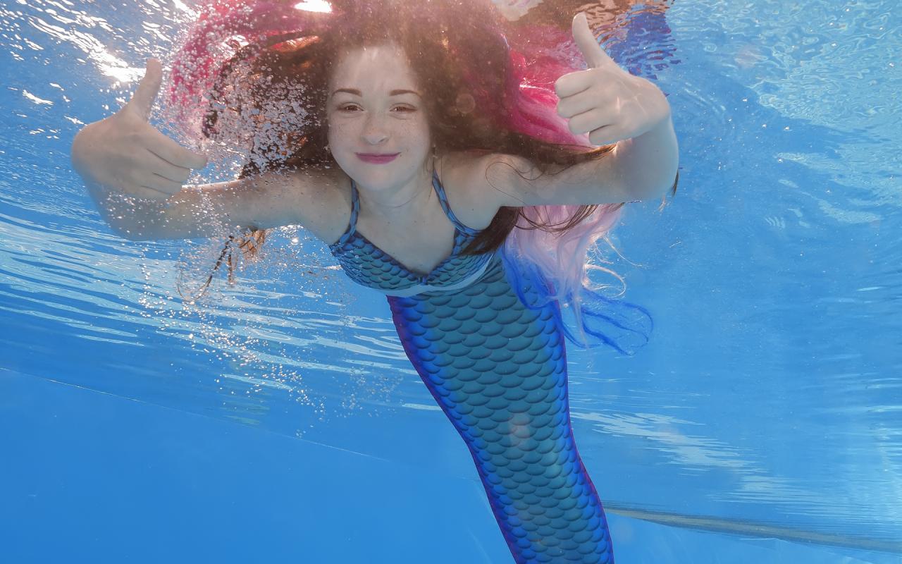 Mermaiding / Meerjungfrauenschwimmen an der Ostsee